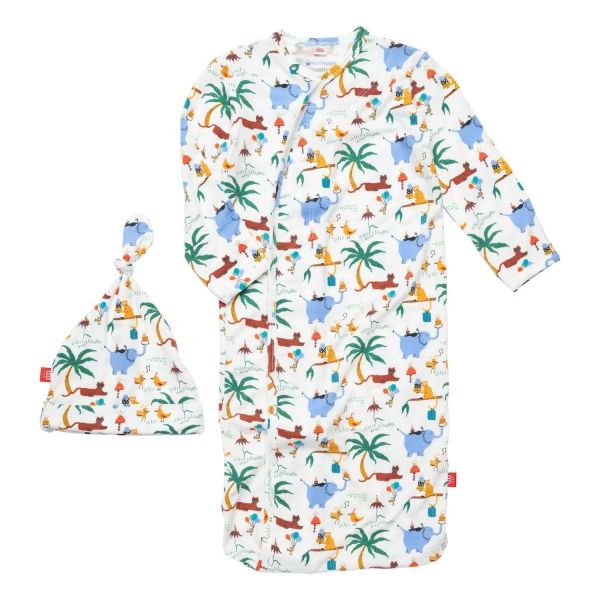 Party Safari Magnetic Modal Gown And Hat Set (Newborn-3 Month) | by ... Party Safari Magnetic Modal Gown And Hat Set (Newborn-3 Month) | by ...